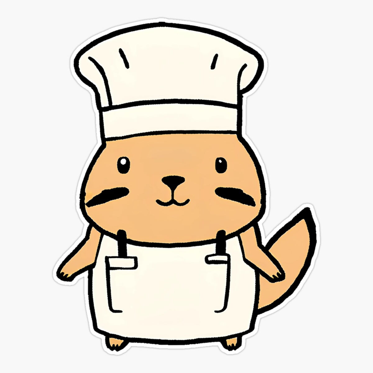 Maneki Kawaii Capybara Che Sticker, Phone Decal Water Bottle Stickers ...