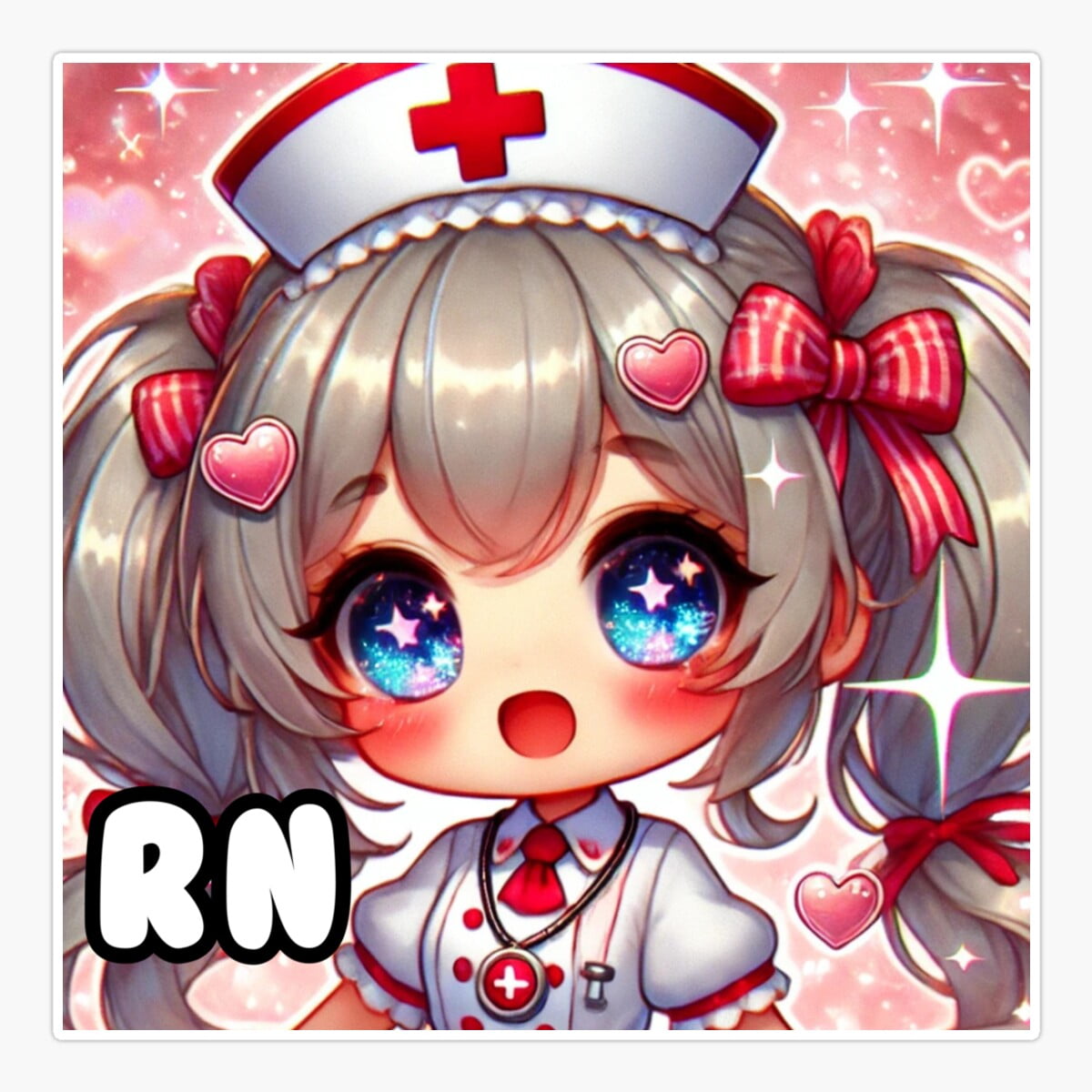 Maneki Kawaii Chibi Rn – Cute Registered Nurse Er & Tote Bag Er, Phone ...