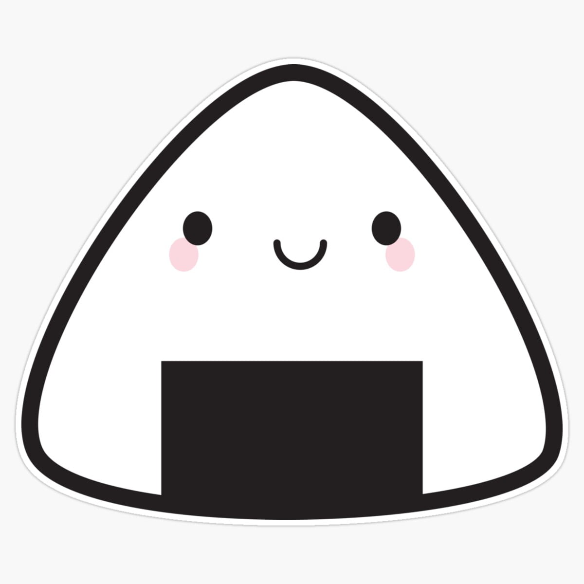 Maneki Kawaii Onigiri Rice Ball Er, Phone Decal Water Bottle Stickers ...