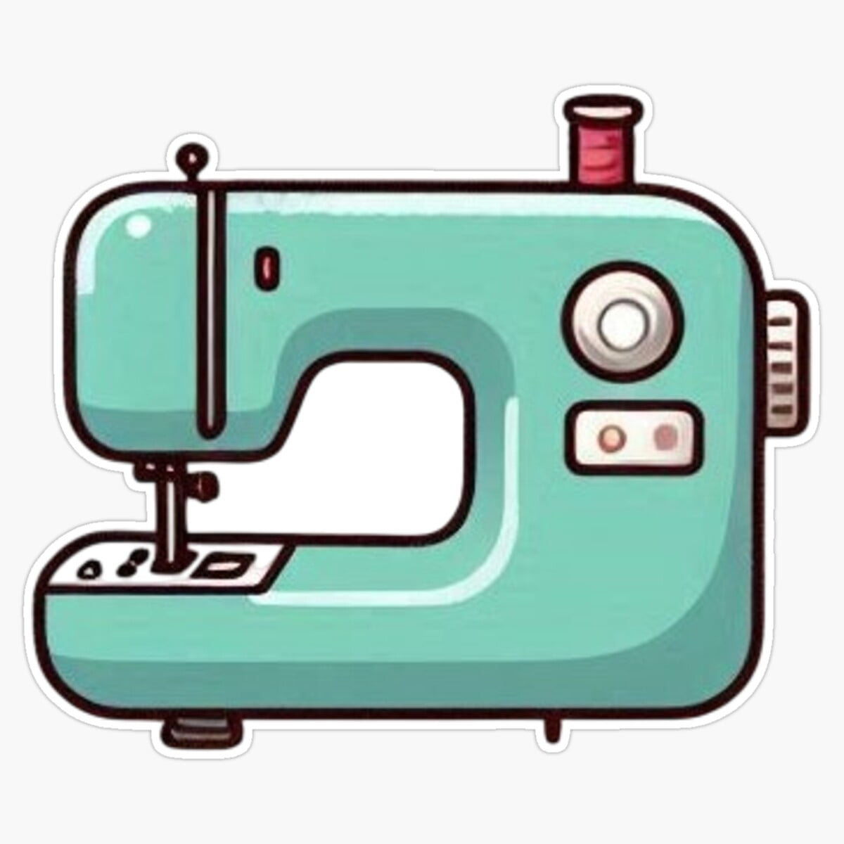 Maneki Kawaii Sewing Machine Er, Phone Decal Water Bottle Stickers Car ...