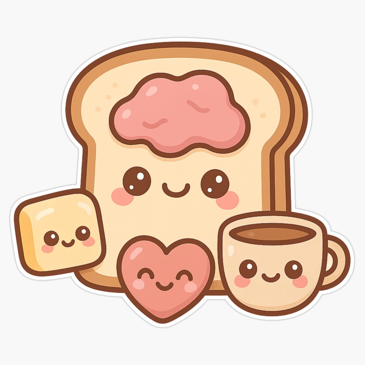 Maneki Kawaii Toast, Jam & Coffee – Sweet Breakfast Trio Er, Phone ...