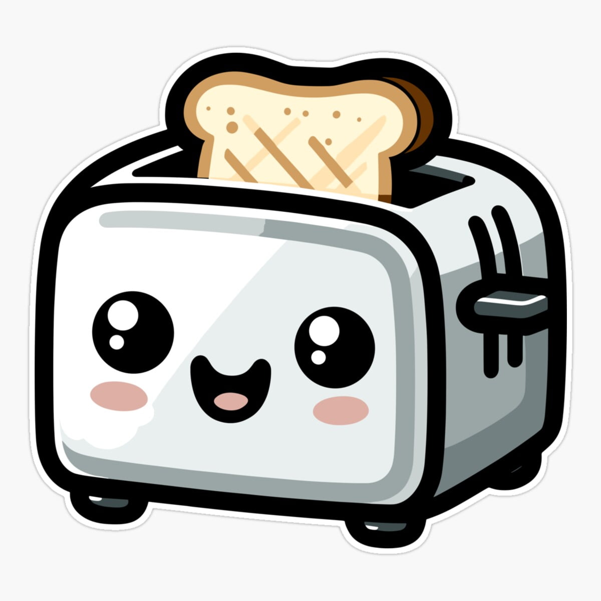 Maneki Kawaii Toaster Sticker, Phone Decal Water Bottle Stickers Car ...