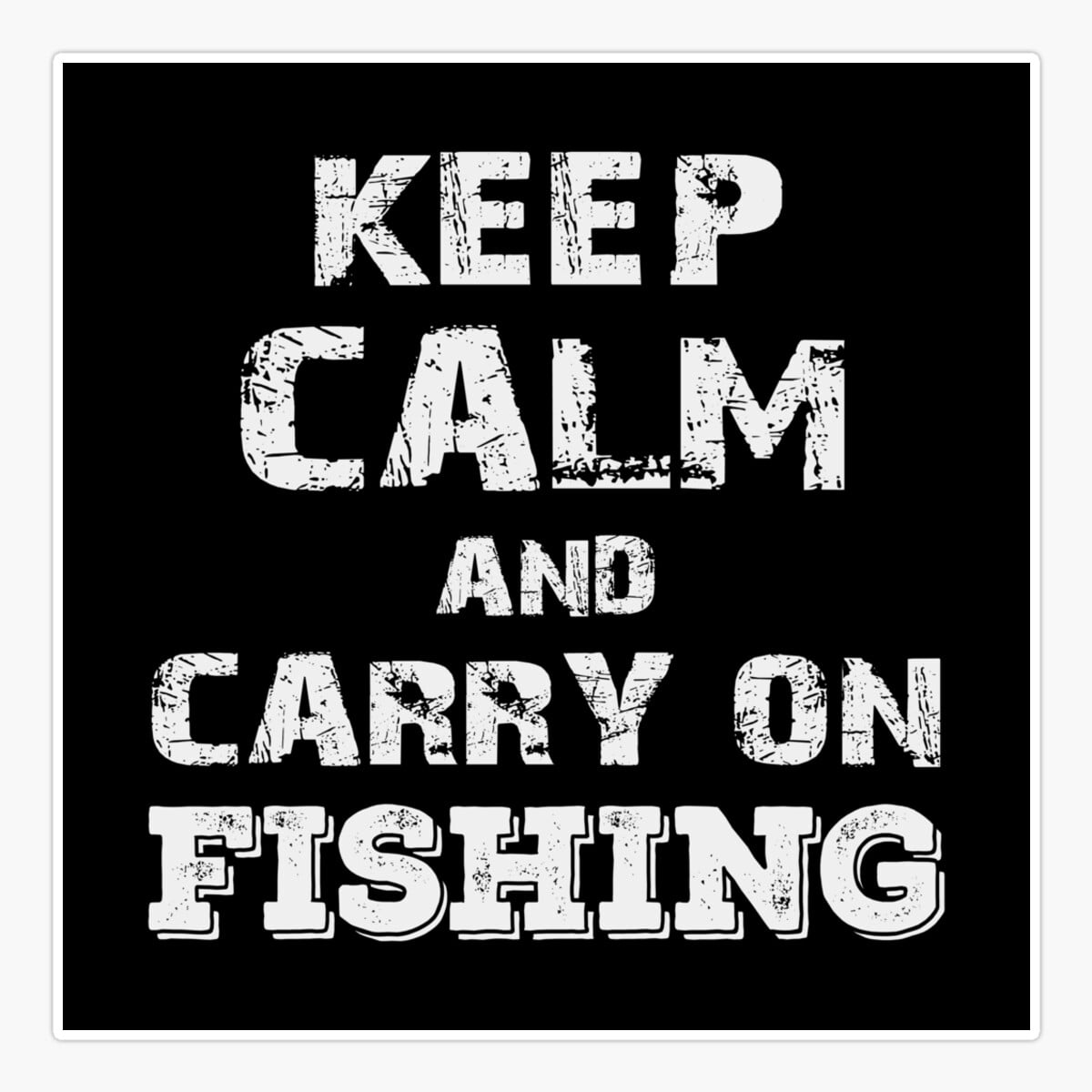 Maneki Keep Calm And Carry On Ishing Er, Phone Decal Water Bottle ...