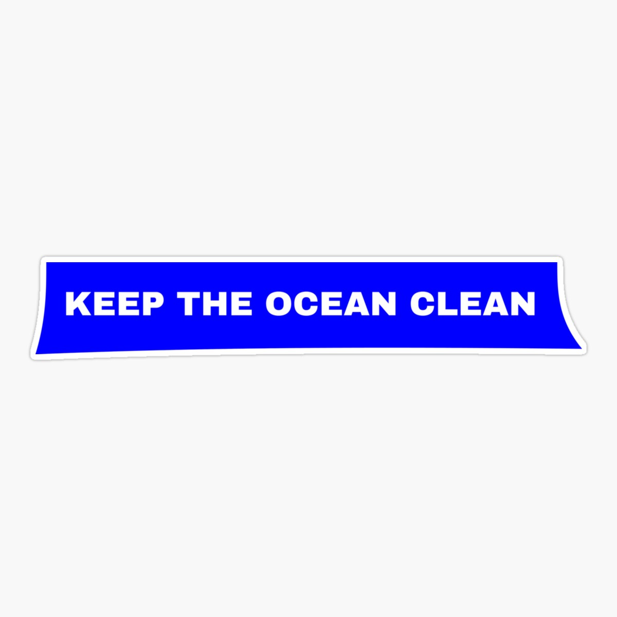 Maneki Keep The Ocean Clean Sticker, Phone Decal Water Bottle Stickers ...