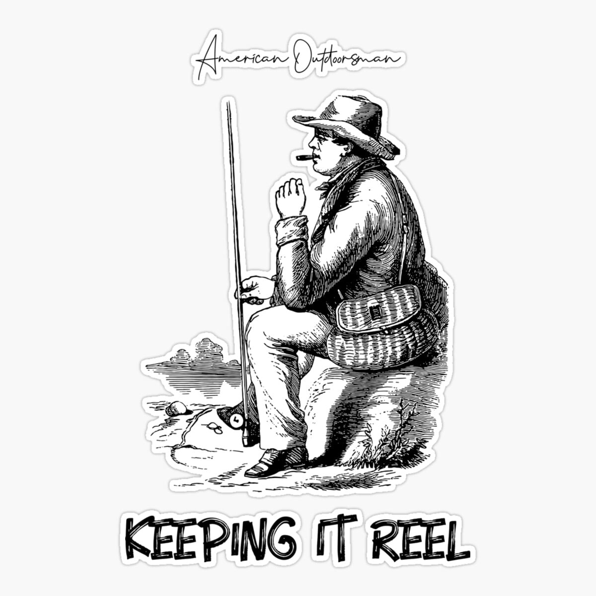 Maneki Keeping It Reel - Ishing V2 Er, Phone Decal Water Bottle ...