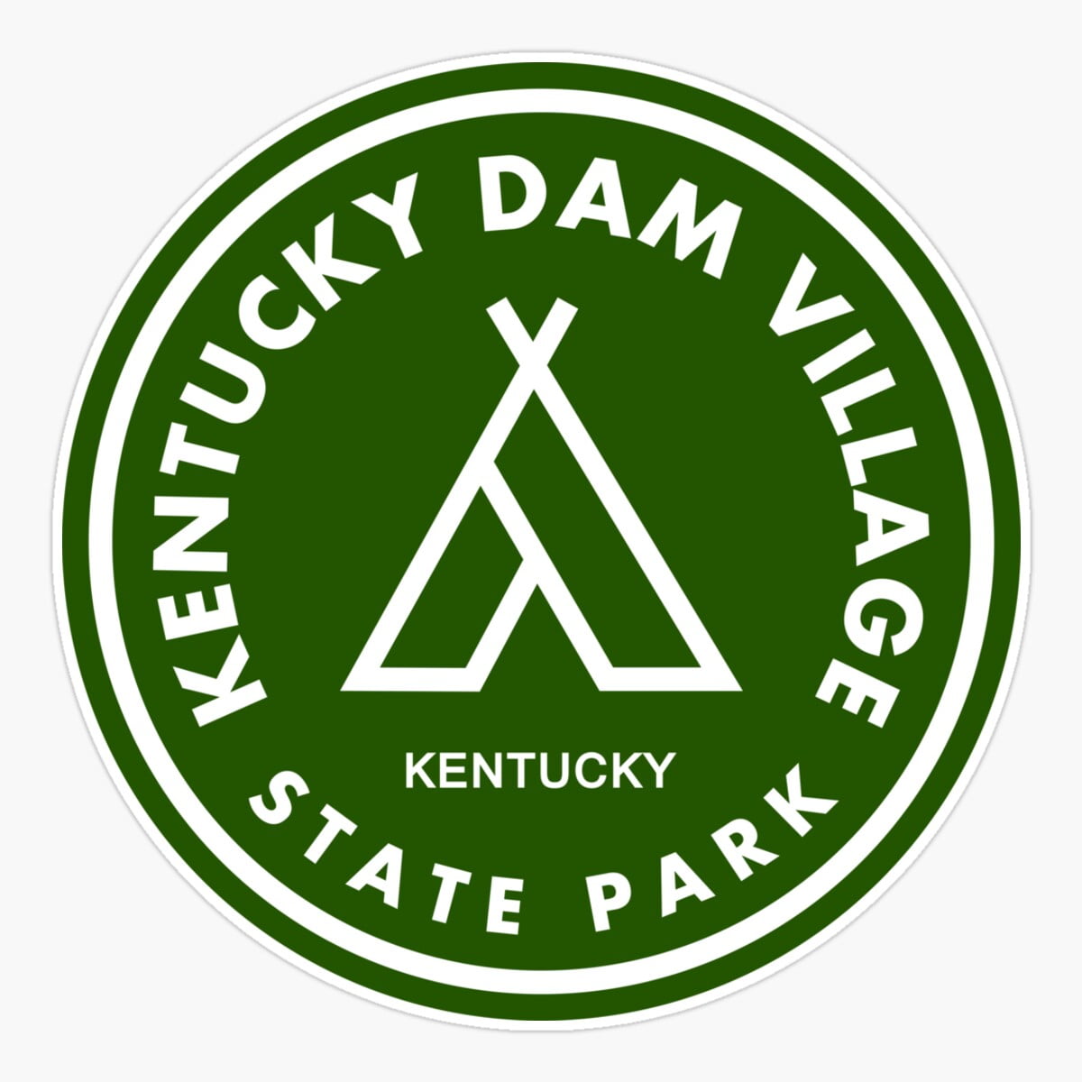 Maneki Kentucky Dam Village State Park Kentucky Tent Er, Phone Decal ...
