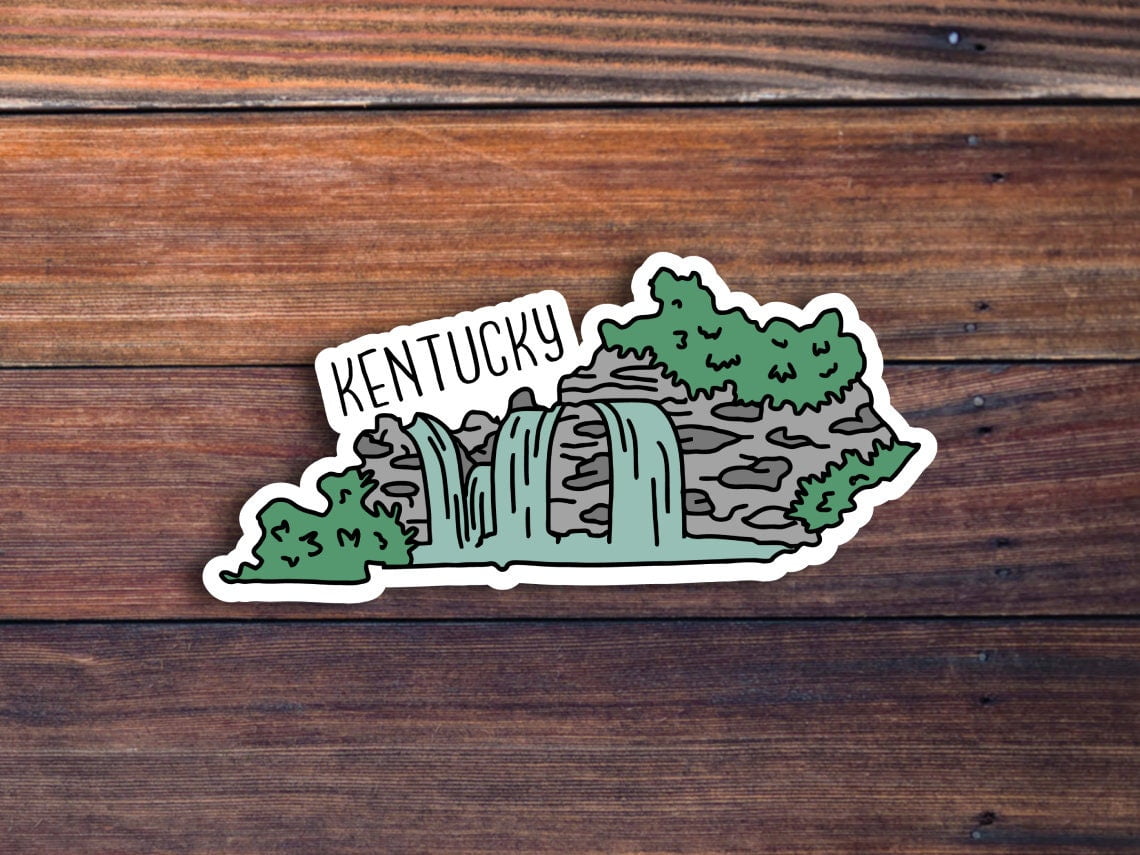 Maneki Kentucky State Shaped er, Kentucky ers, Kentucky Decal, USA ...