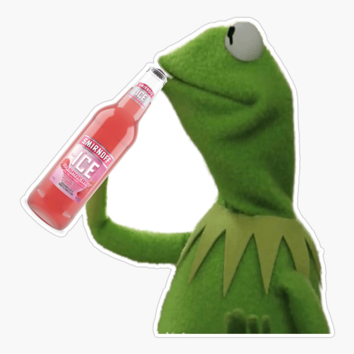 Maneki Kermit Gets Iced Er, Phone Decal Water Bottle Stickers Car ...