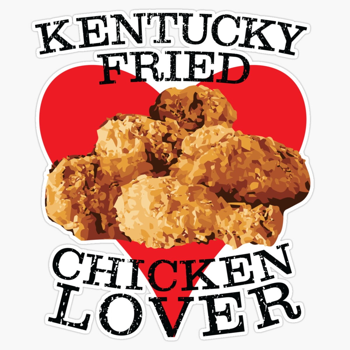 Maneki Kfc Lover I Love Fried Chicken Er, Phone Decal Water Bottle ...