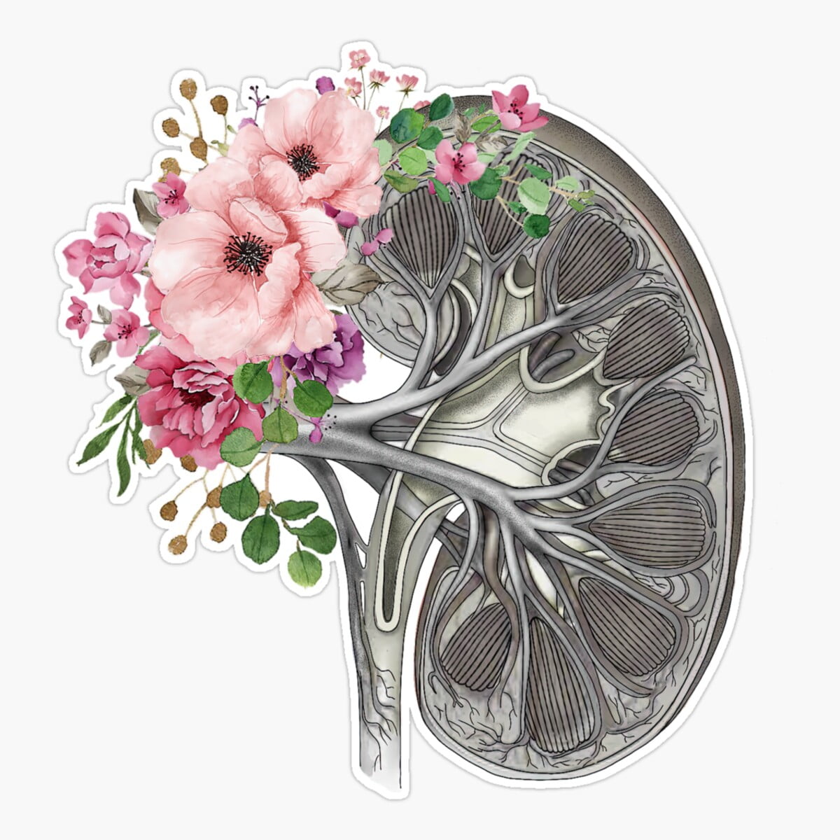 Maneki Kidney Section And Floral Roses, Roses: The Fragrant Symbols Of ...