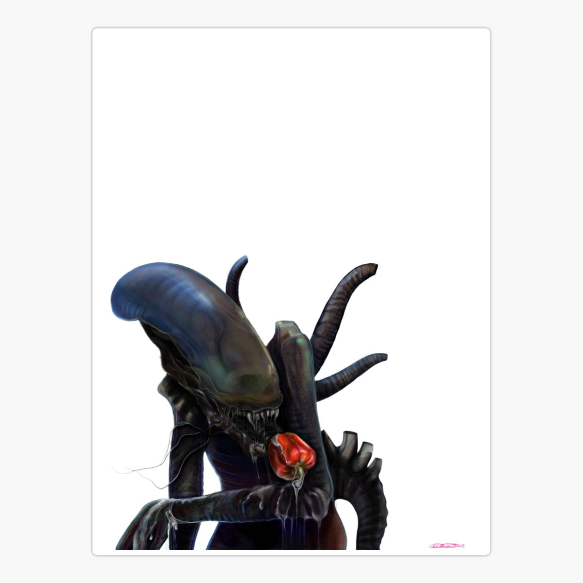 Maneki Killer Kitchen -Alien/Xenomorph Sticker, Phone Decal Water ...