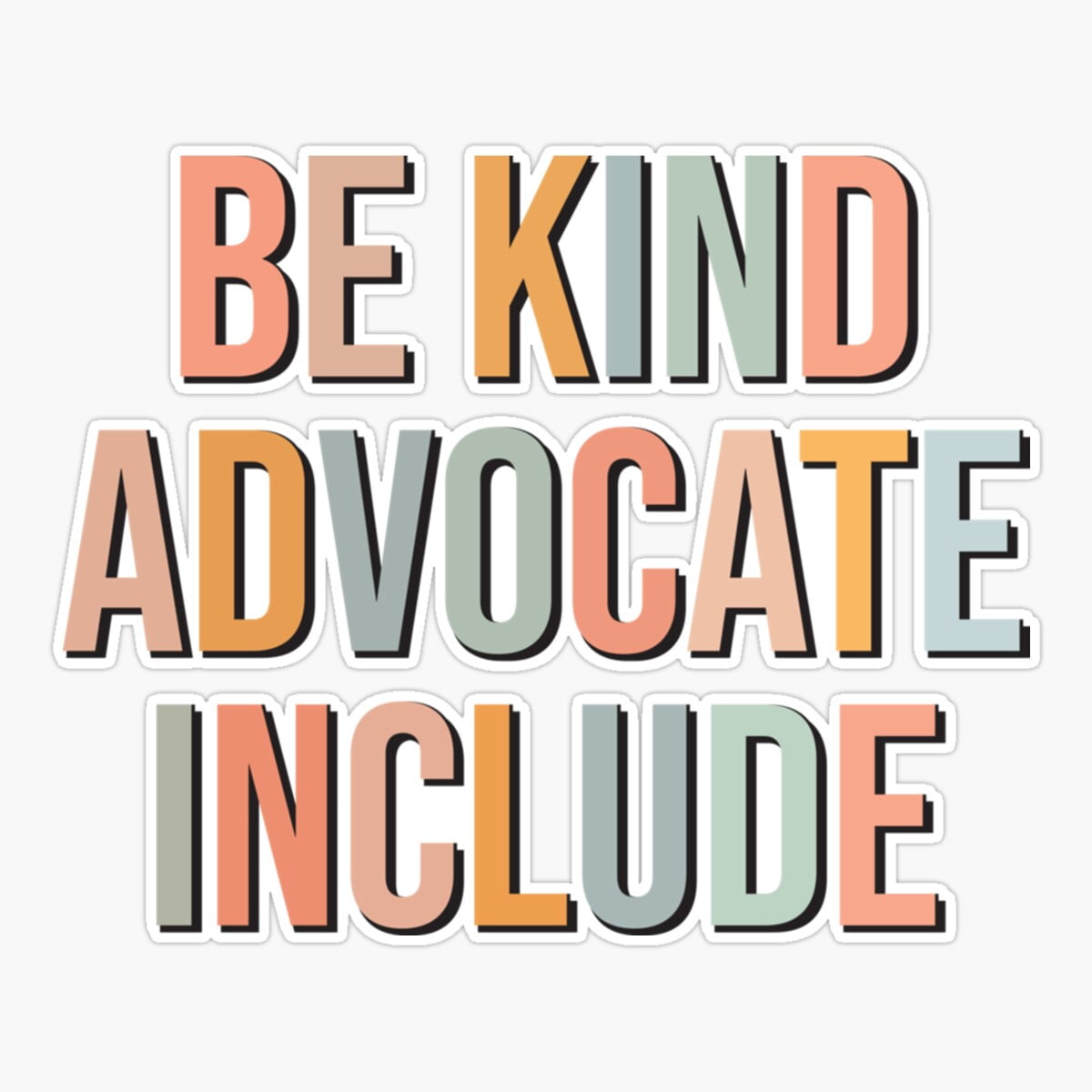 Maneki Be Kind Advocate Include Vinyl Autism Awareness Acceptance ...