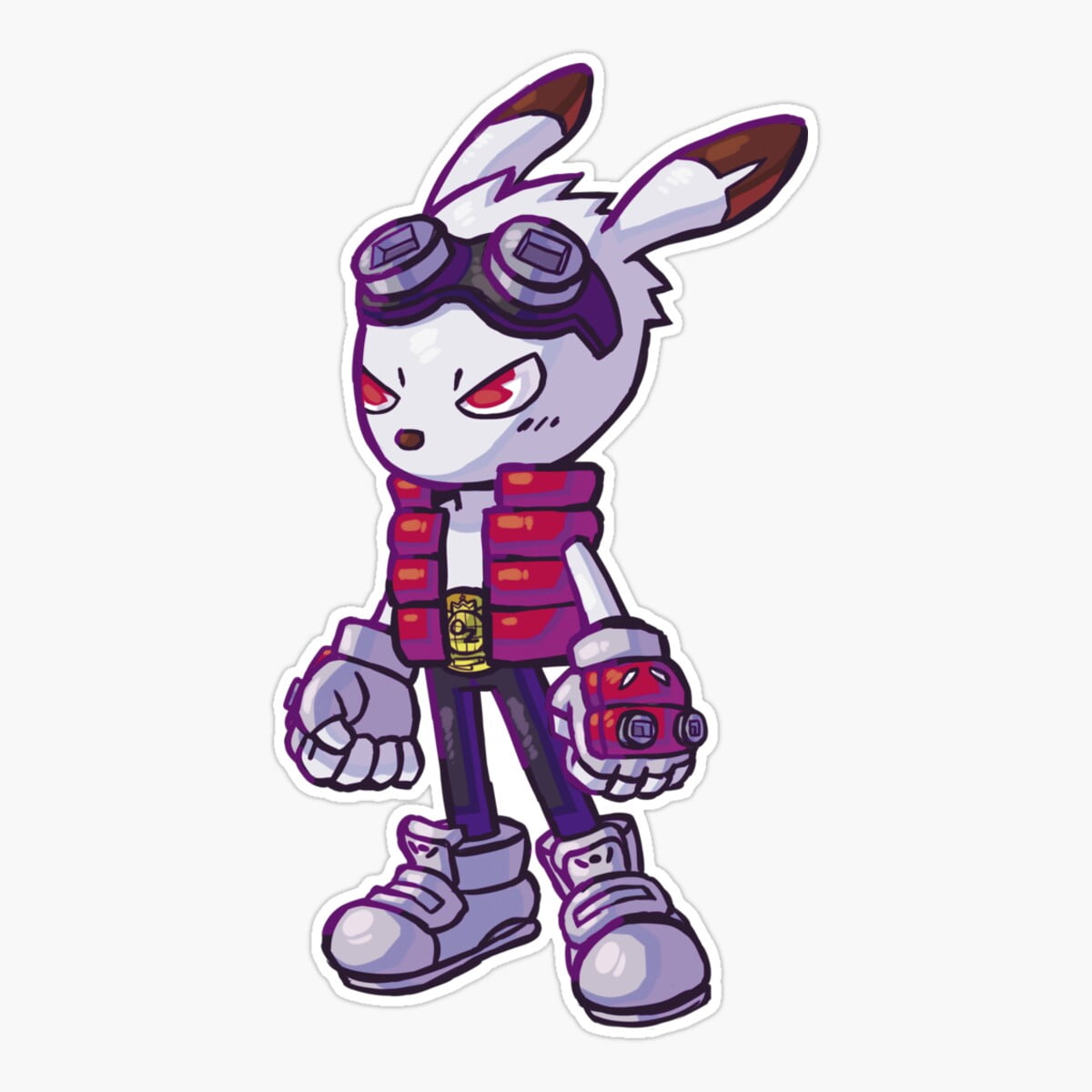 Maneki King Kazma Sticker, Phone Decal Water Bottle Stickers Car Decals ...