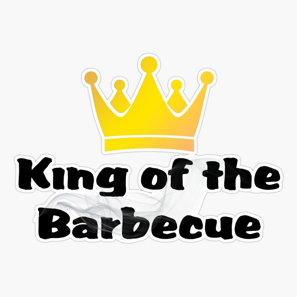 Maneki King O Barbecue Sticker, Phone Decal Water Bottle Stickers Car ...