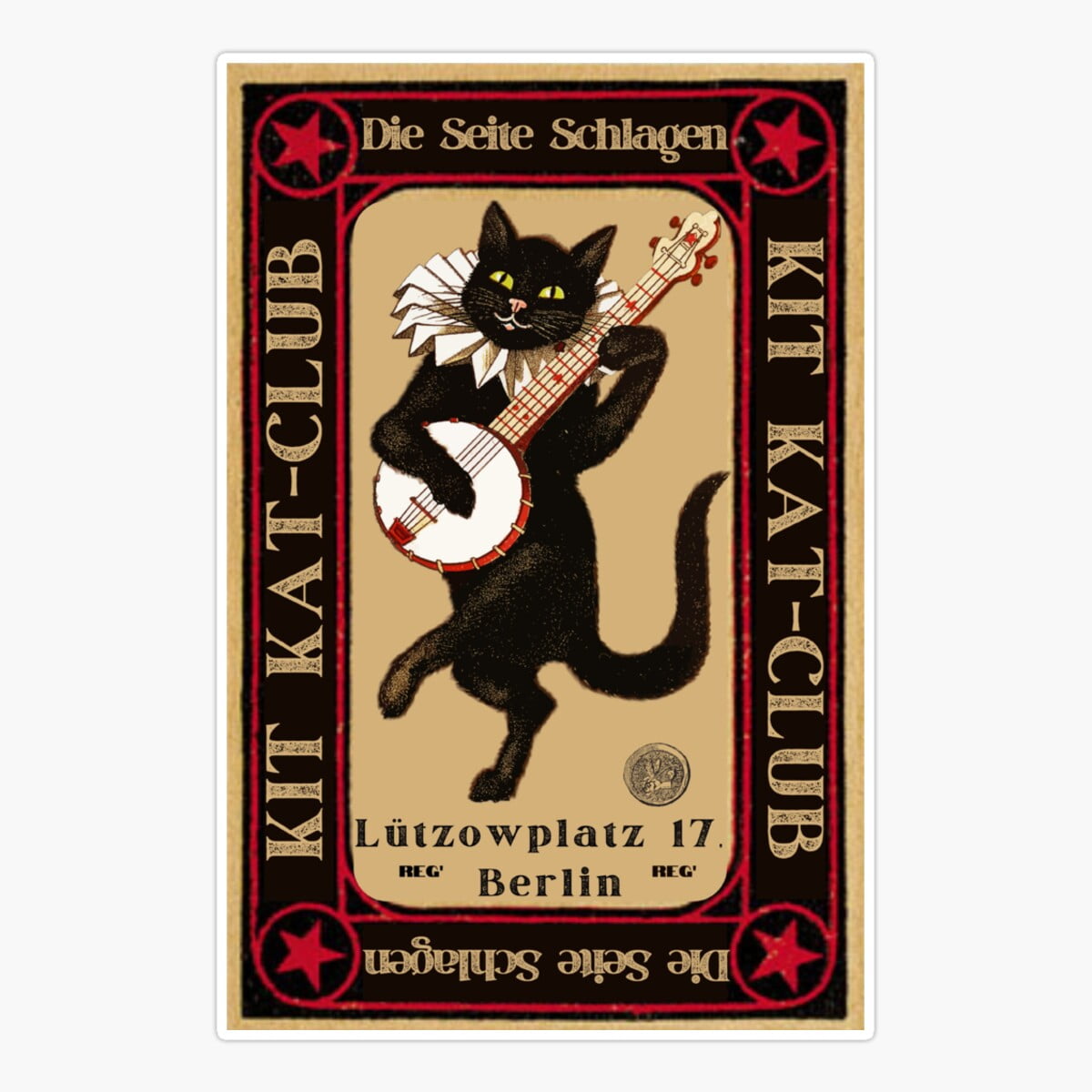 Maneki Kit Kat - Club Sticker, Phone Decal Water Bottle Stickers Car ...