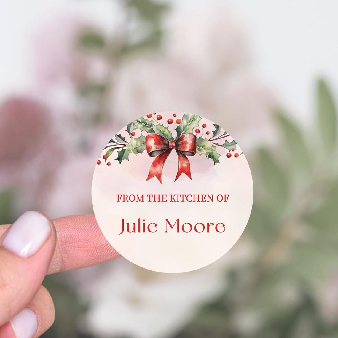 Maneki From The Kitchen Of Labels, Christmas Baking Labels, Cookie Box ...