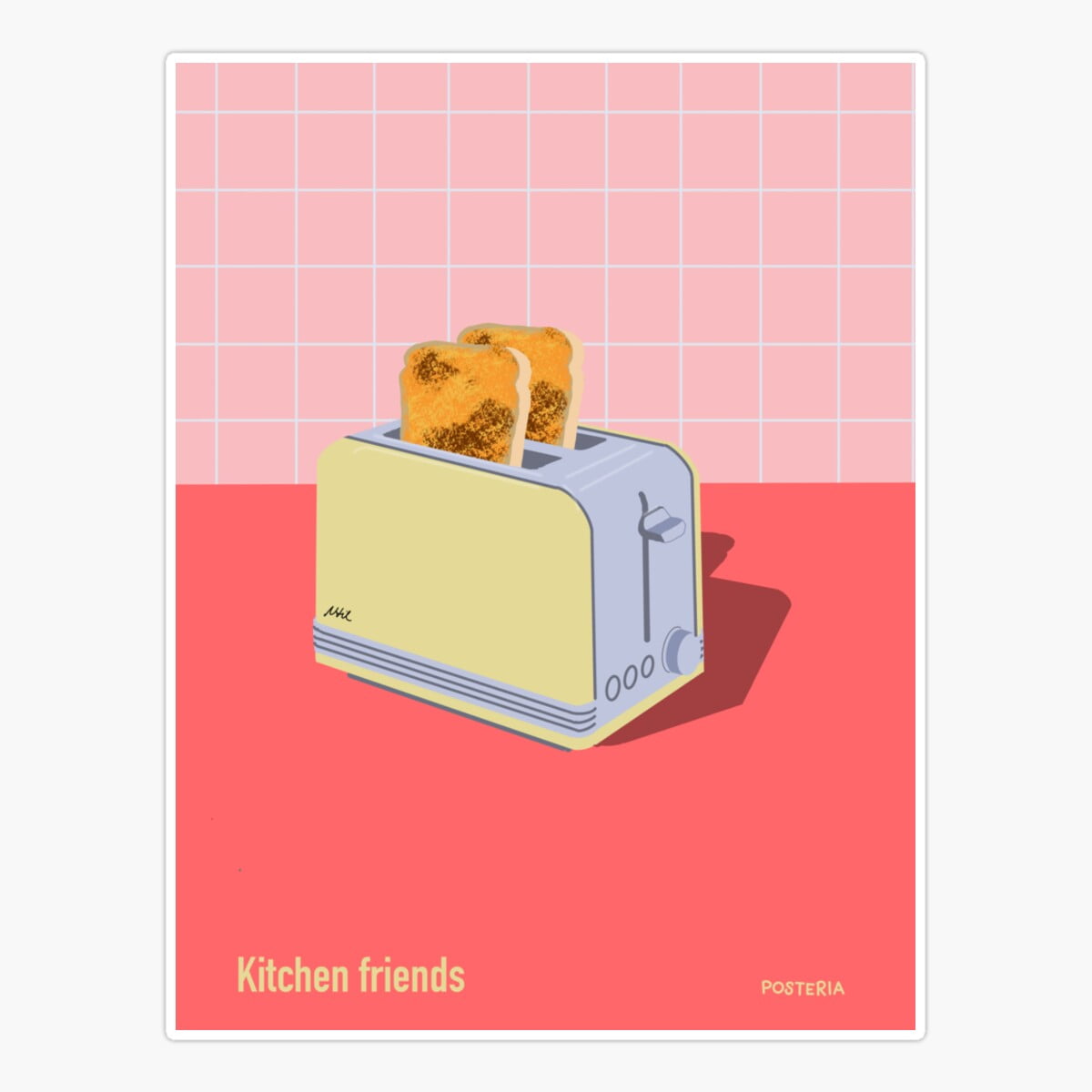 Maneki Kitchen Riends Kitchen Toaster Sticker, Phone Decal Water Bottle ...