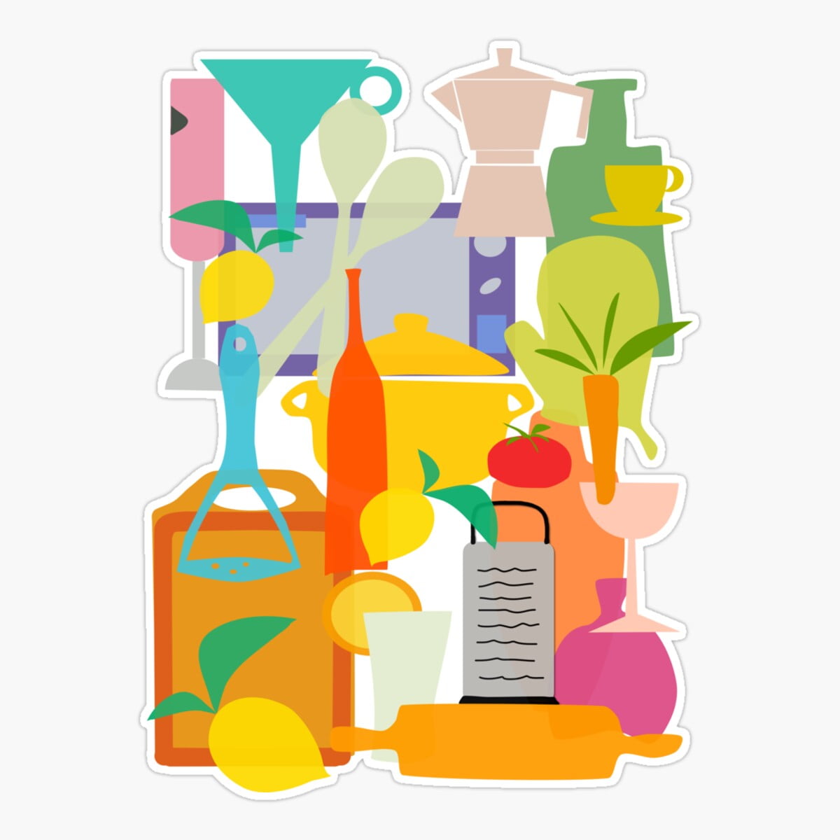 Maneki Kitchen Stu Sticker, Phone Decal Water Bottle Stickers Car ...