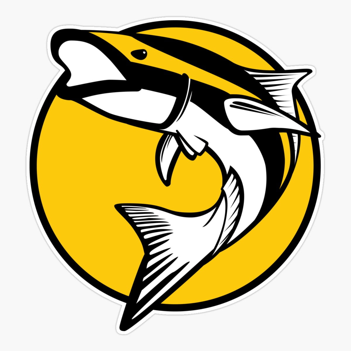 Maneki Koah Cobia Ishing Logo Sticker, Phone Decal Water Bottle ...