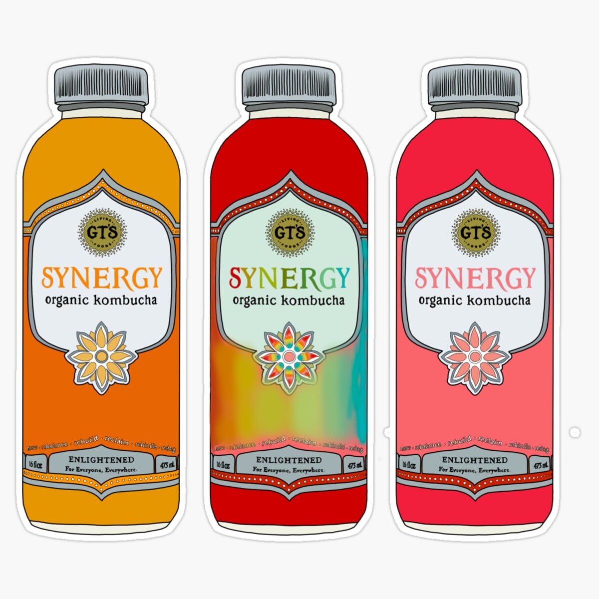 Maneki Kombucha Trio Er, Phone Decal Water Bottle Stickers Car Decals ...