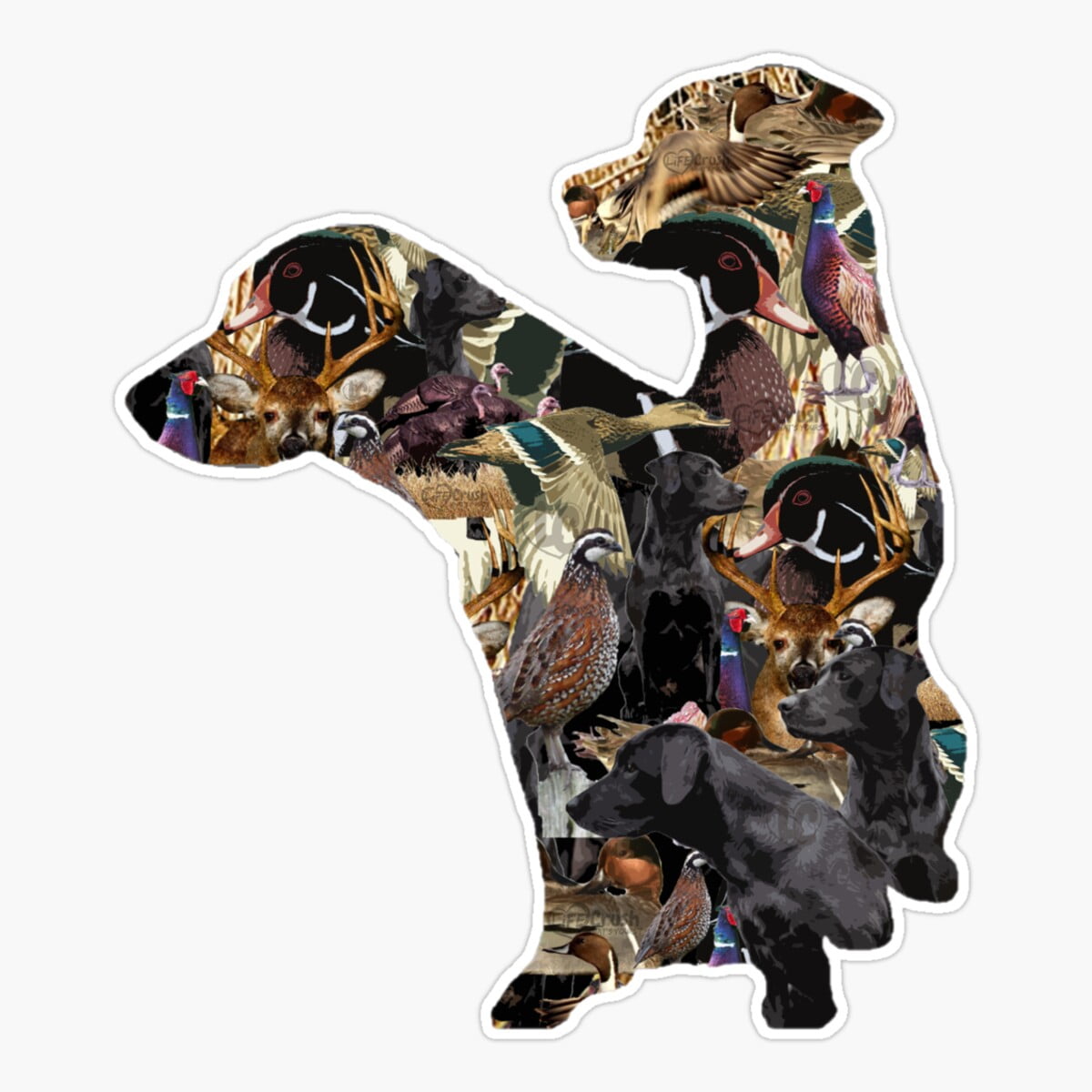 Maneki Labrador Retriever Wildlie Hunting Collage With Duck Hunting ...