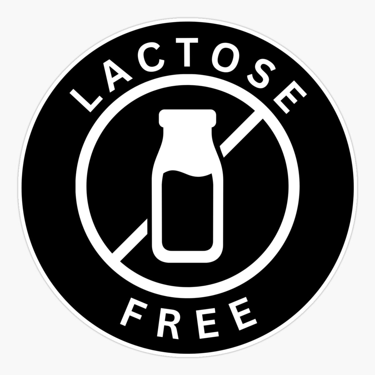 Maneki Lactose Ree - Lactose Intolerant Sticker, Phone Decal Water ...