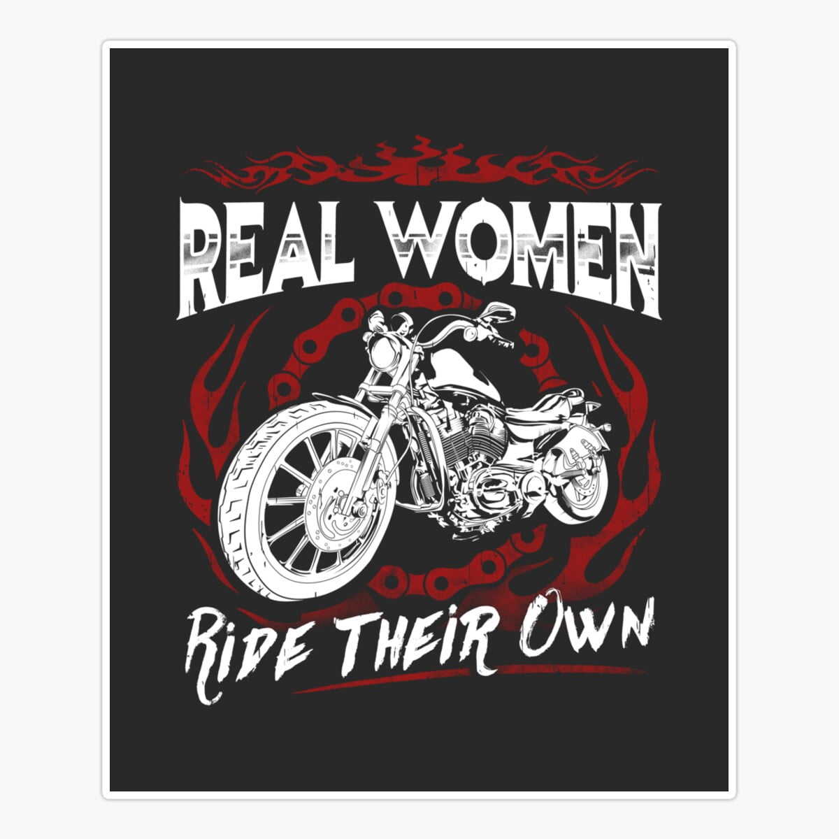 Maneki Lady Biker Motorcycle Real Women Ride Their Own. Er, Phone Decal ...