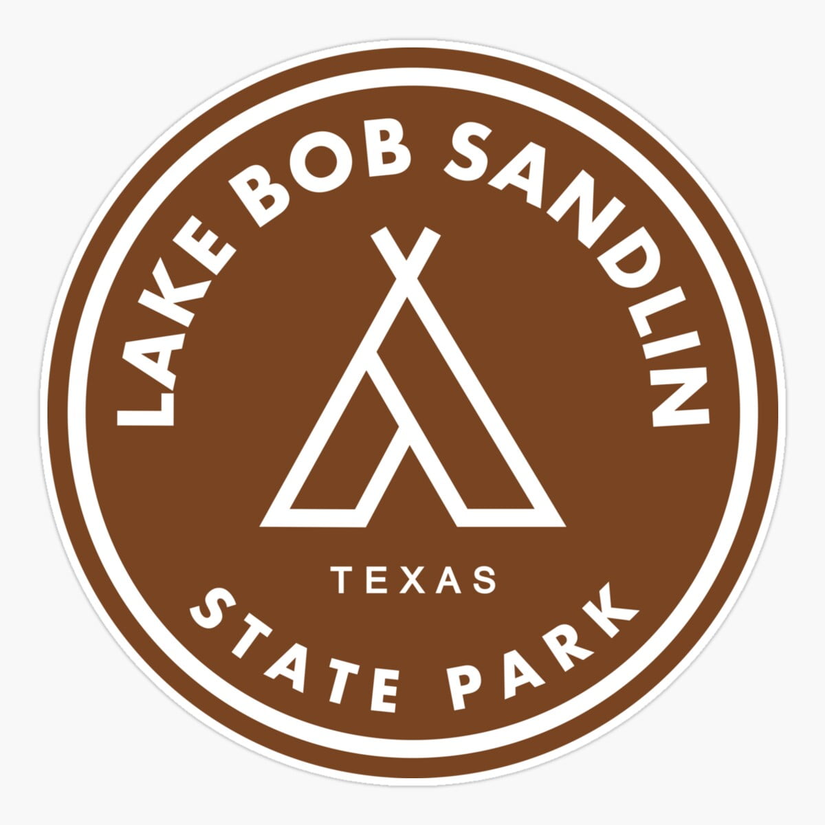 Maneki Lake Bob Sandlin State Park Texas Tent Er, Phone Decal Water Bottle Stickers Car Decals ...