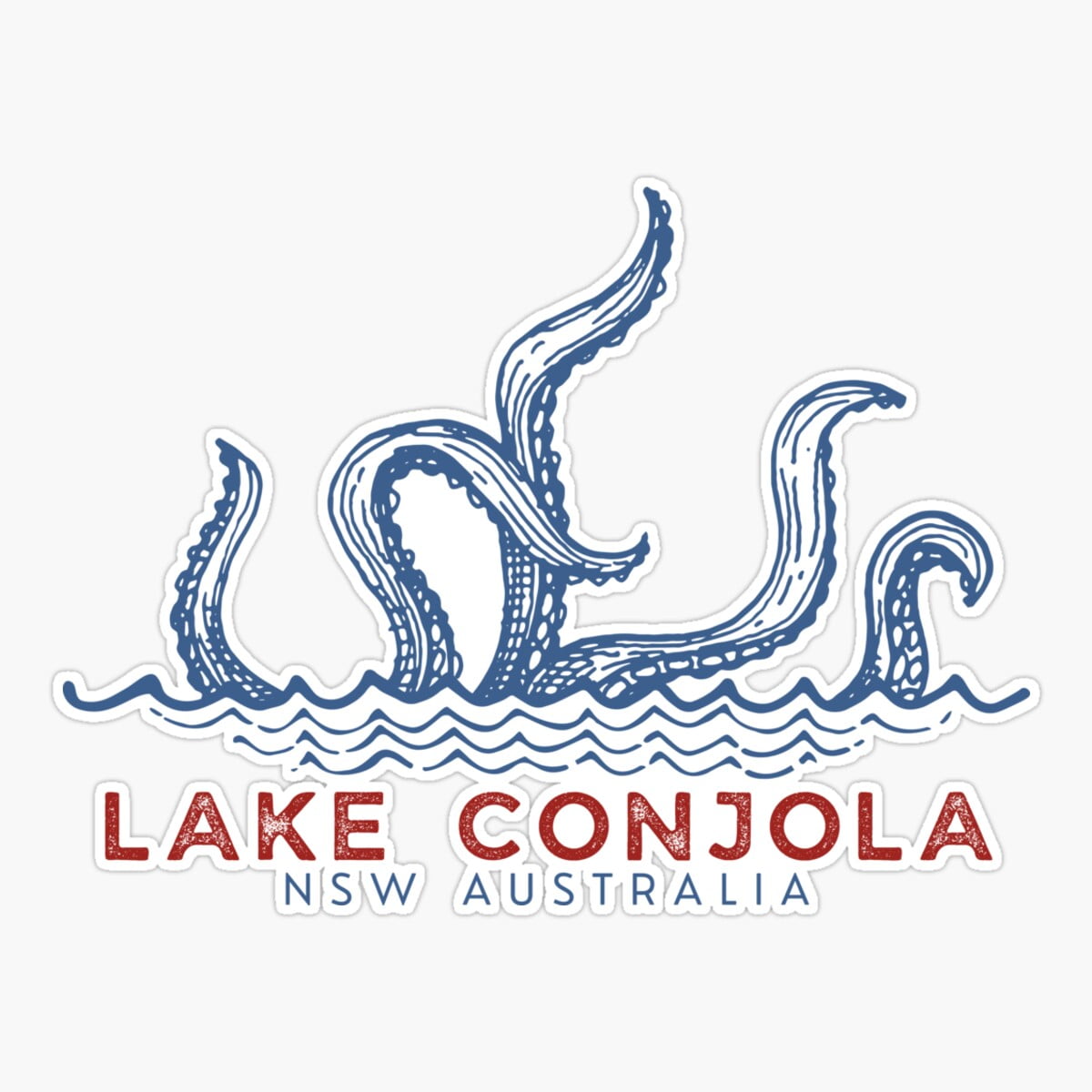 Maneki Lake Conjola Nsw Australia Sticker, Phone Decal Water Bottle ...
