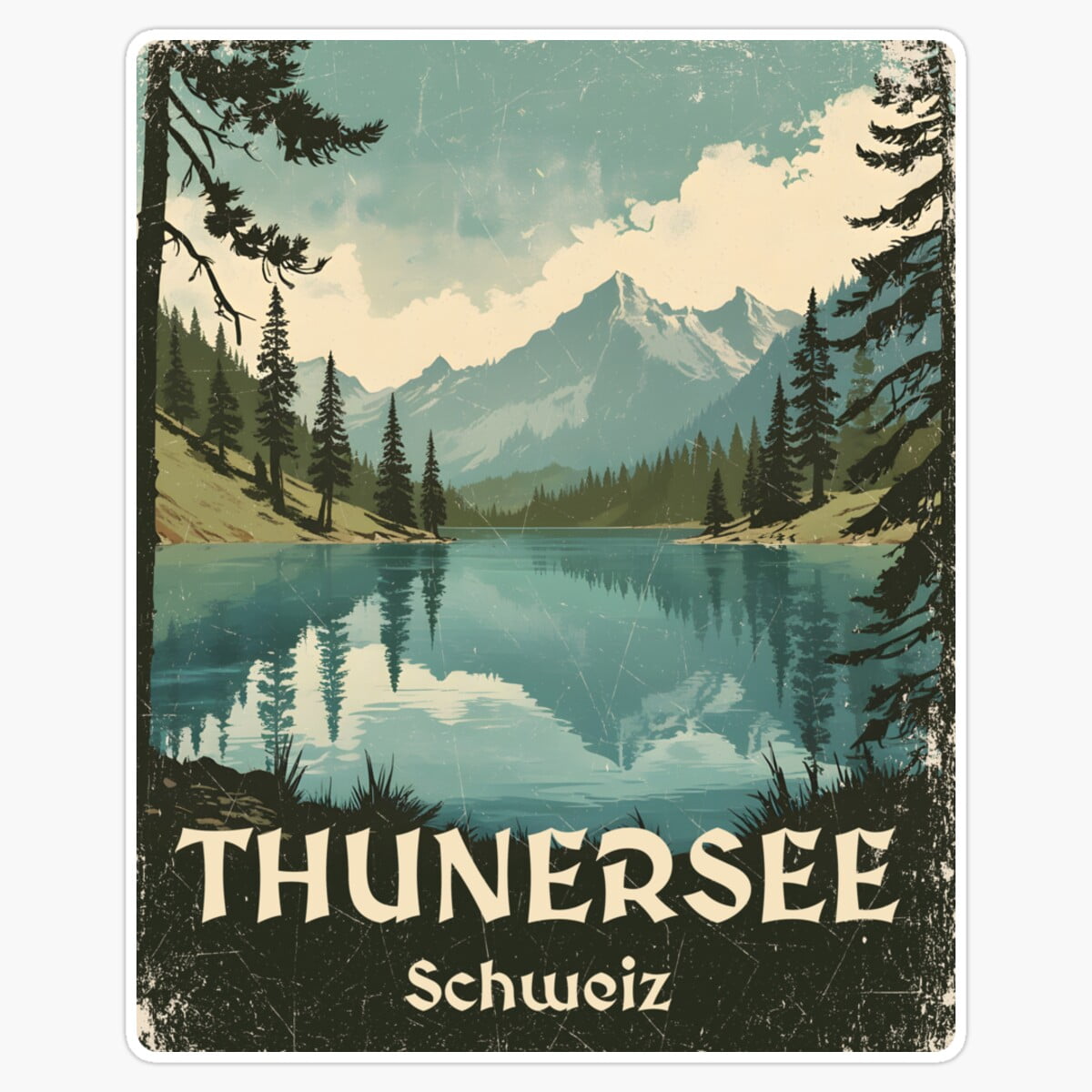 Maneki Lake Thun Er, Phone Decal Water Bottle Stickers Car Decals ...