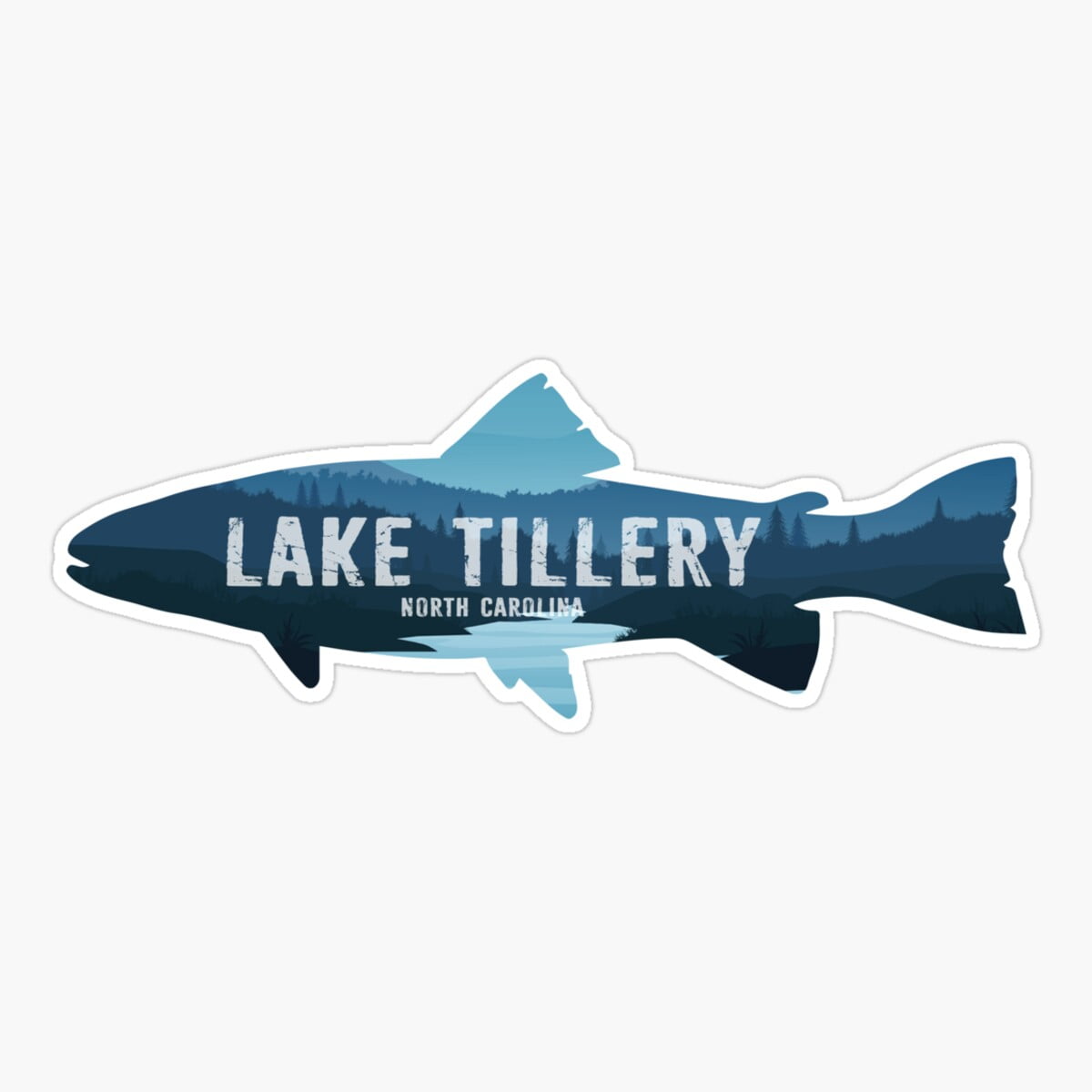 Maneki Lake Tillery North Carolina Ish Er, Phone Decal Water Bottle ...