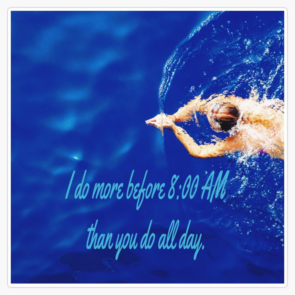 Maneki Lap Swimming Swim Team Motivational Inspirational Funny Er ...