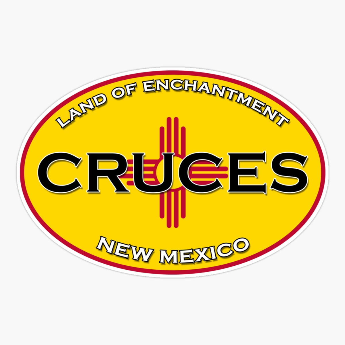 Maneki Las Cruces New Mexico Cruces - Land O Enchantment, Zia Sticker ...