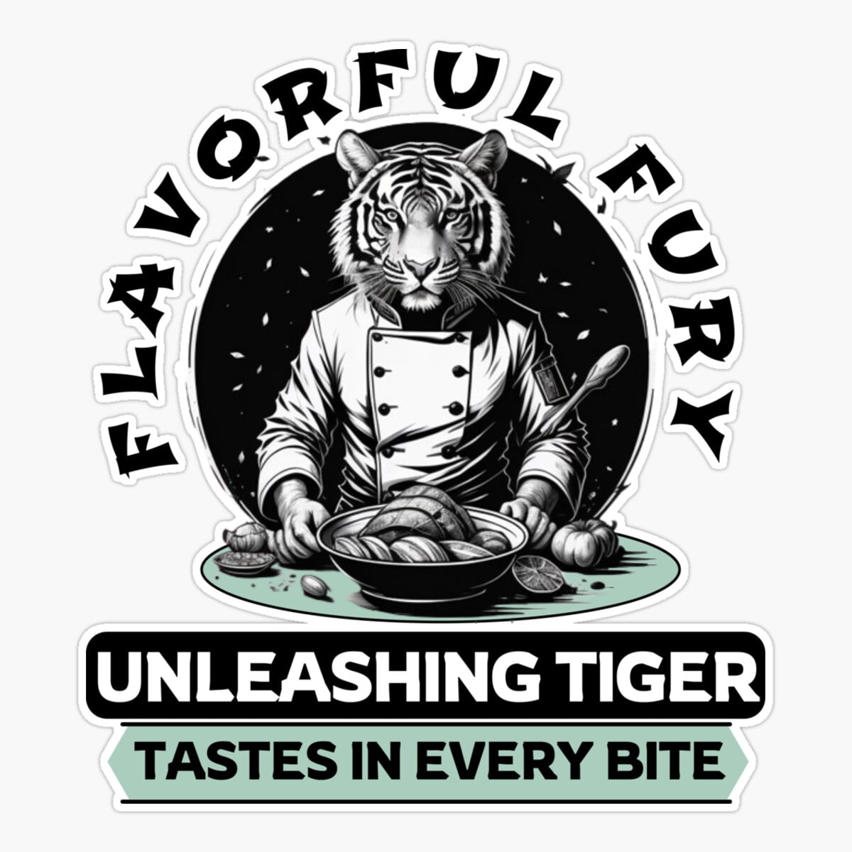 Maneki Lavorul Ury: Unleashing Tiger Tastes In Every Bite Sticker ...