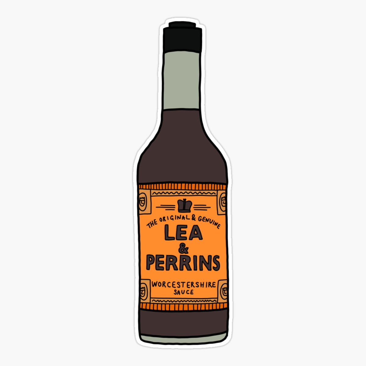 Maneki Lea & Perrins Worcestershire Sauce Sticker, Phone Decal Water ...