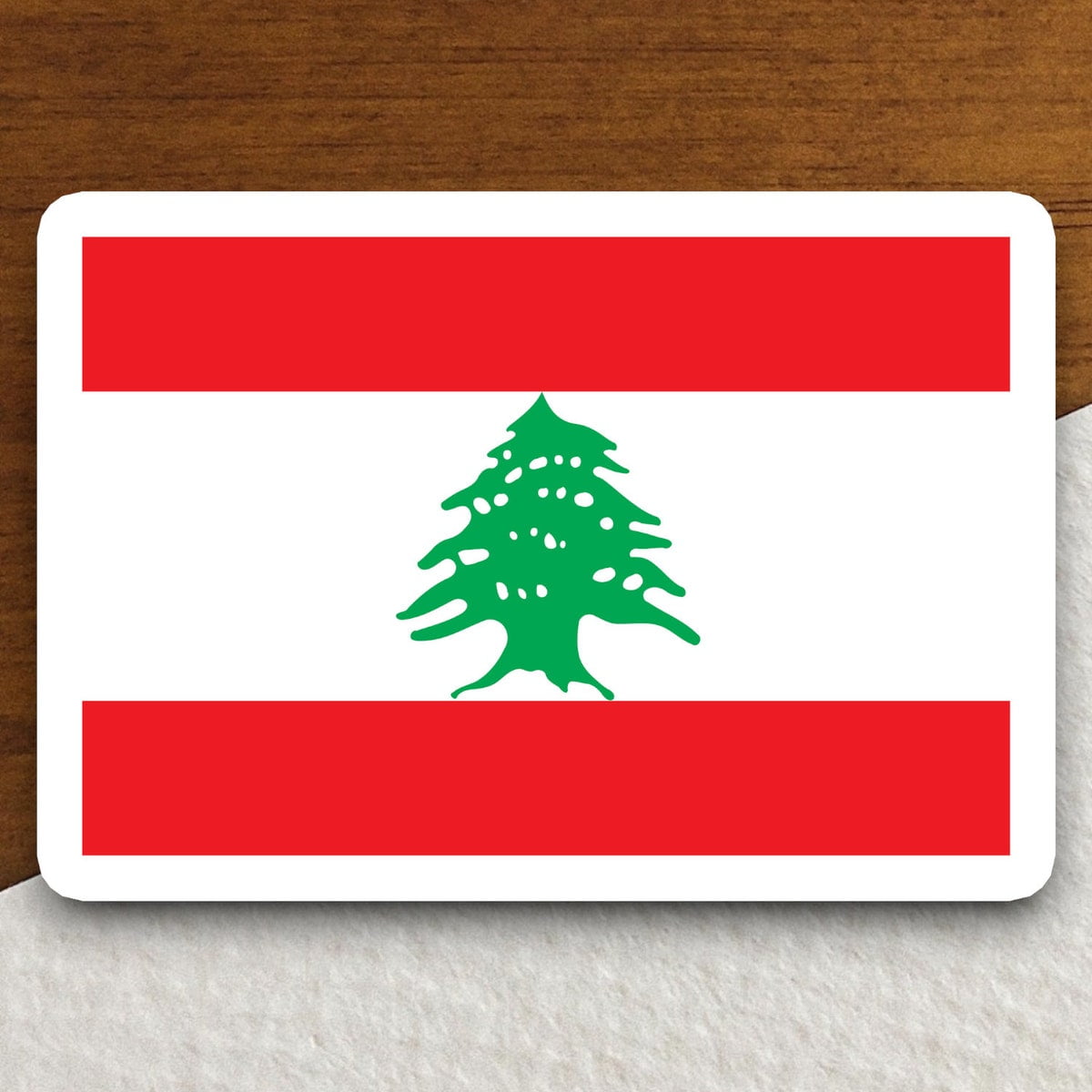 Maneki Lebanon Country Flag Sticker, International Country Sticker ...