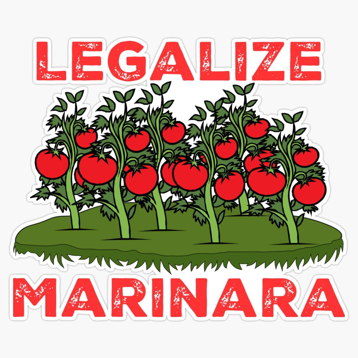 Maneki Legalize Marinara Funny Er, Phone Decal Water Bottle Stickers ...