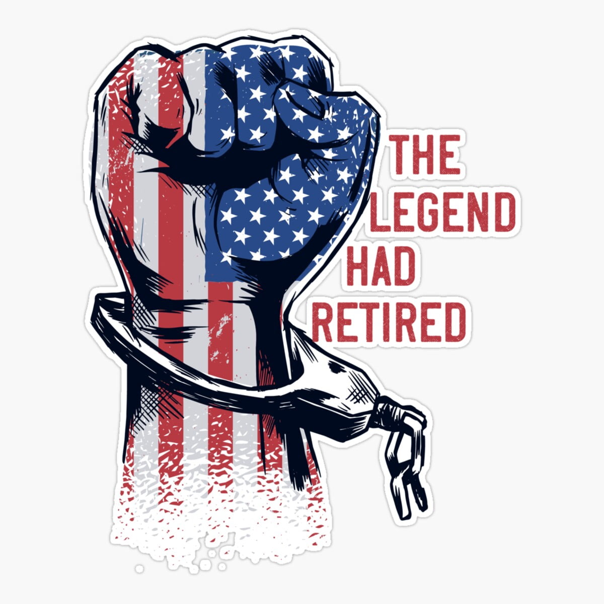 Maneki Legend In Retirement Retirement Er, Phone Decal Water Bottle Stickers Car Decals, Funny ...