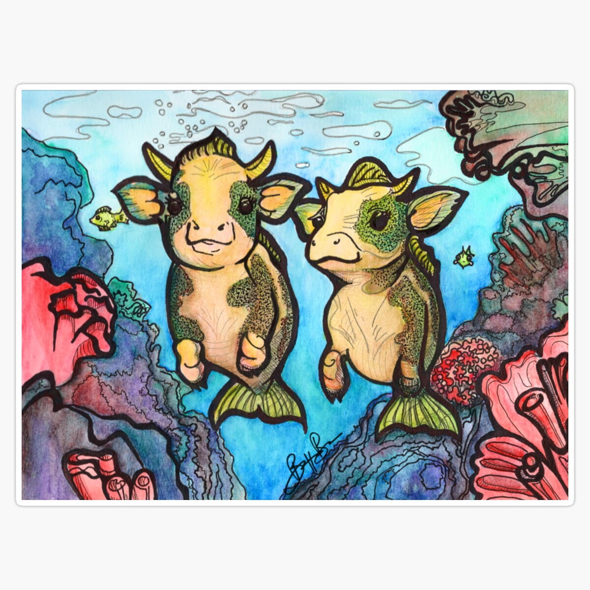 Maneki Legendary Mercattle - Fantasy Sea Cow Hybrid Cryptid Chimera Er ...