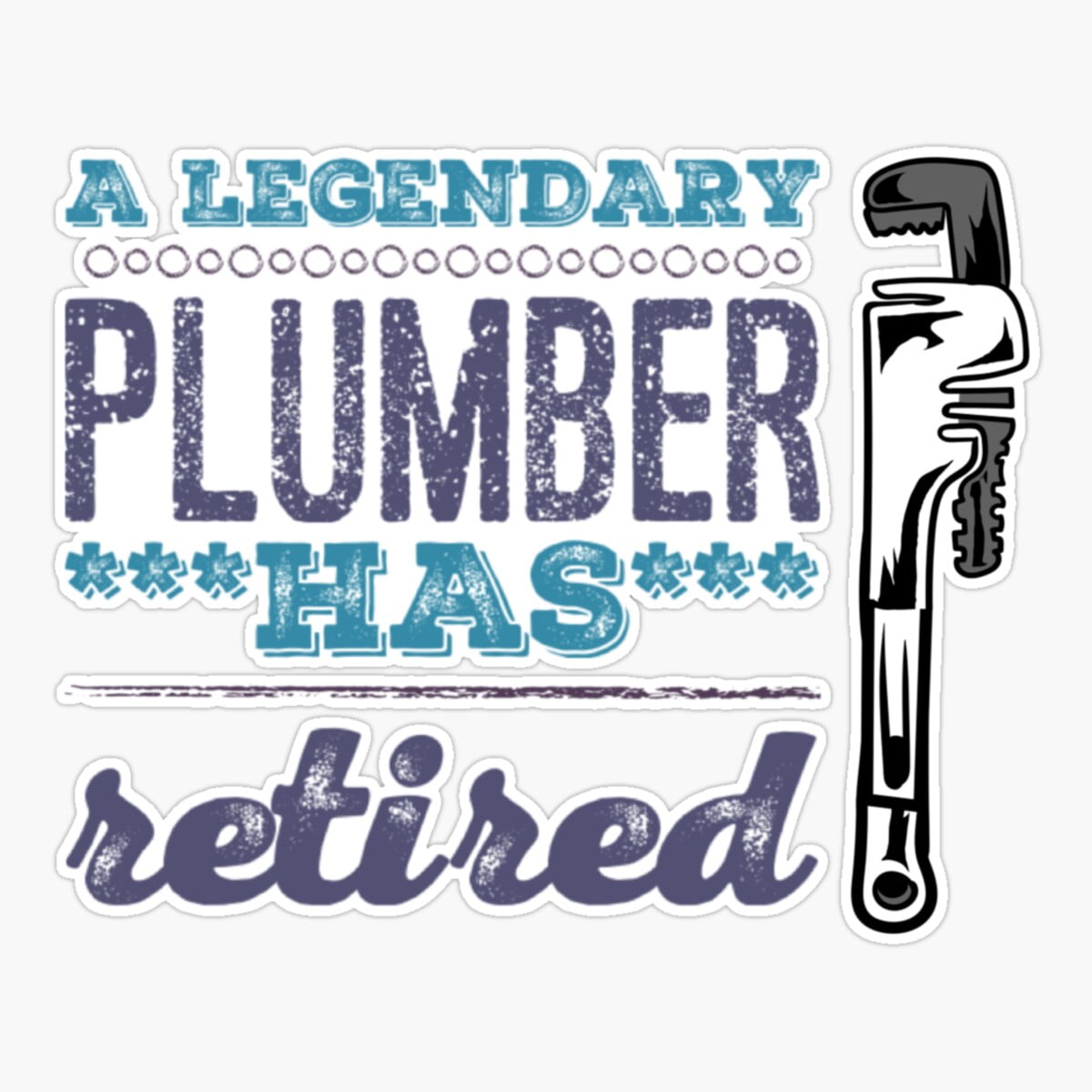 Maneki A Legendary Plumber Has Retired With Plumbing Wrench Blue Violet ...
