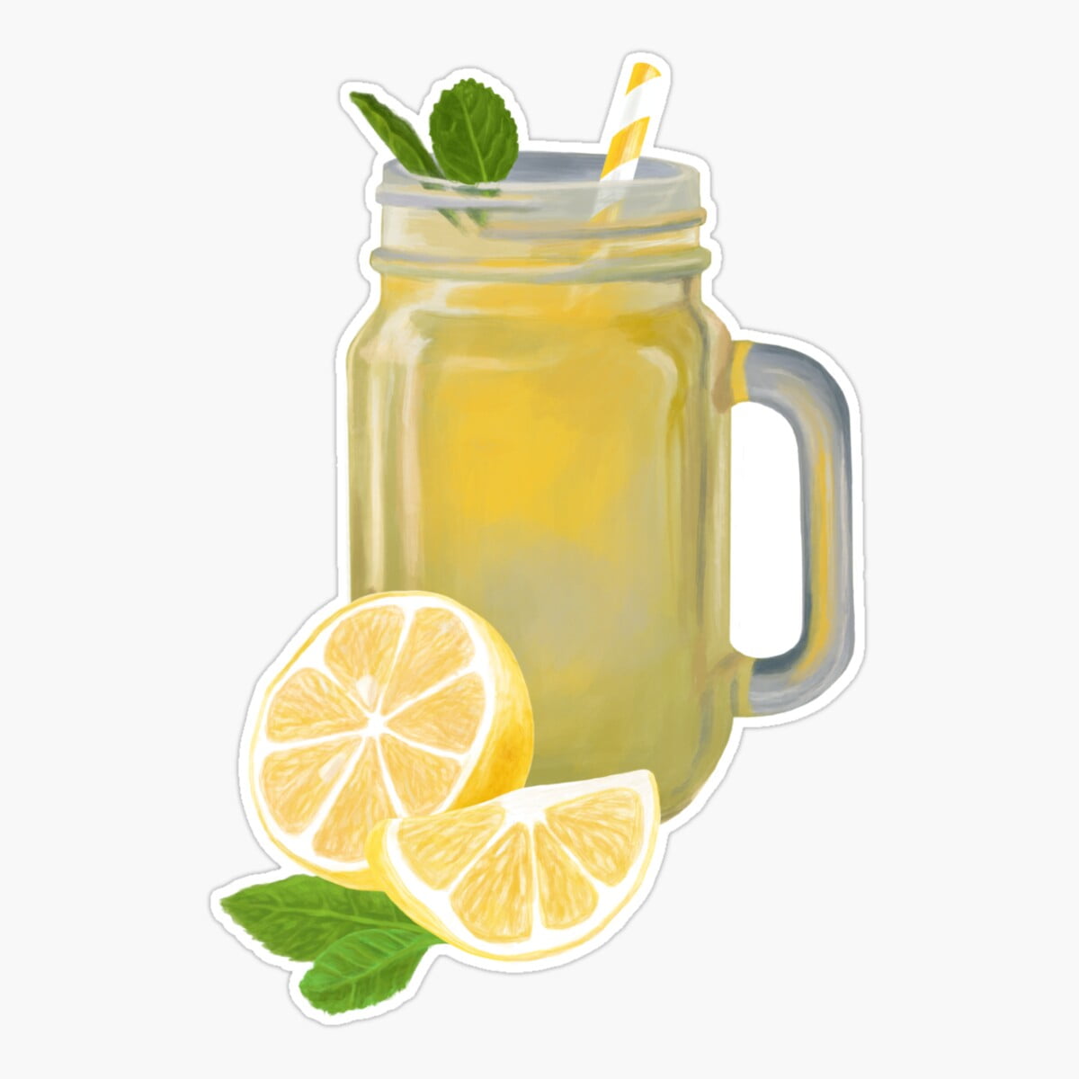 Maneki Lemonade And Lemon Er, Phone Decal Water Bottle Stickers Car ...