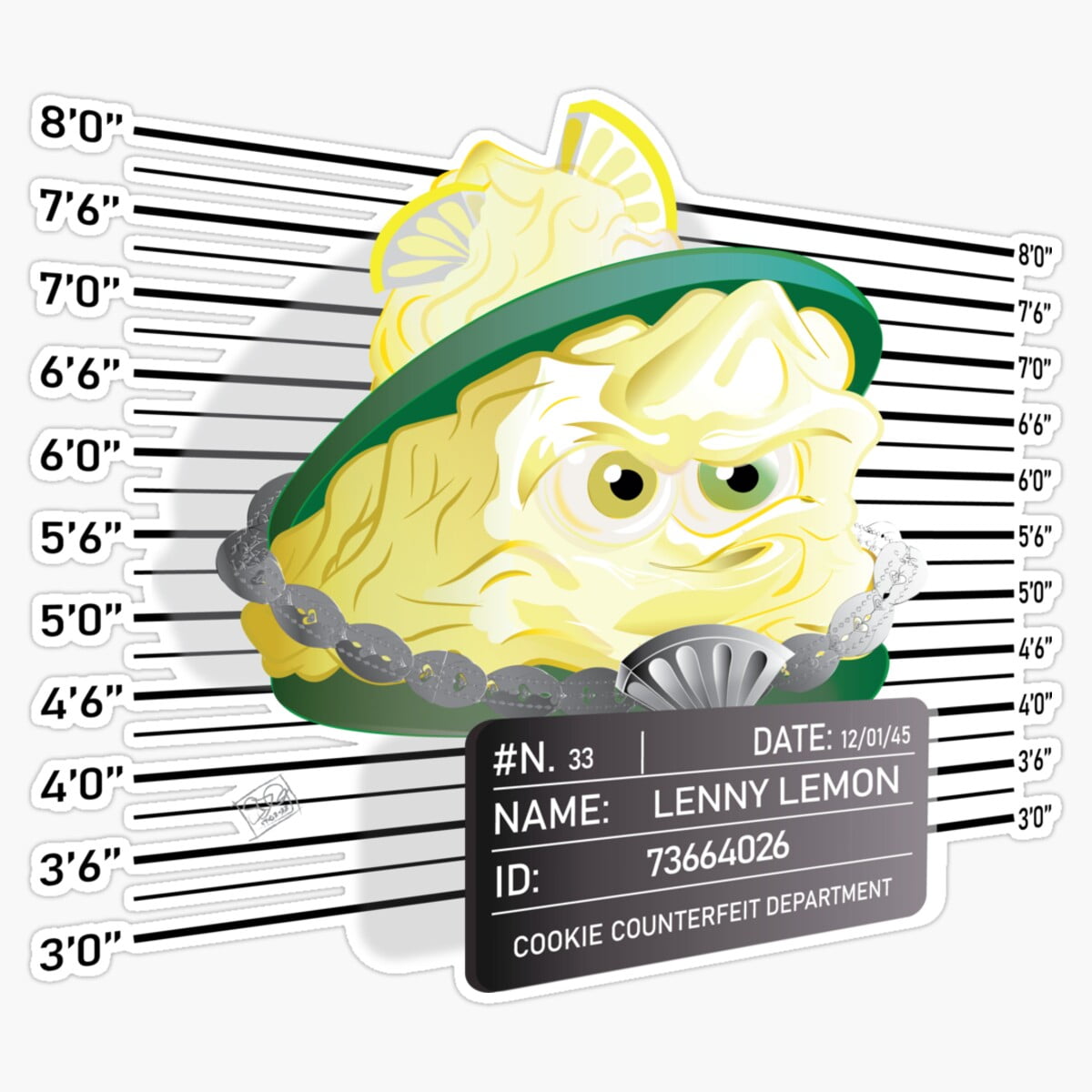 Maneki Lenny Lemon Er, Phone Decal Water Bottle Stickers Car Decals ...