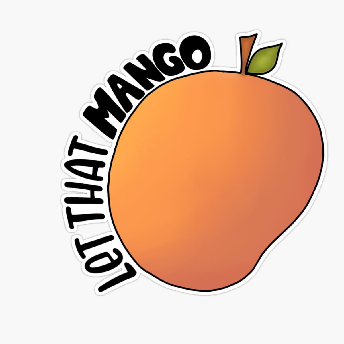 Maneki Let That Mango Er, Phone Decal Water Bottle Stickers Car Decals ...