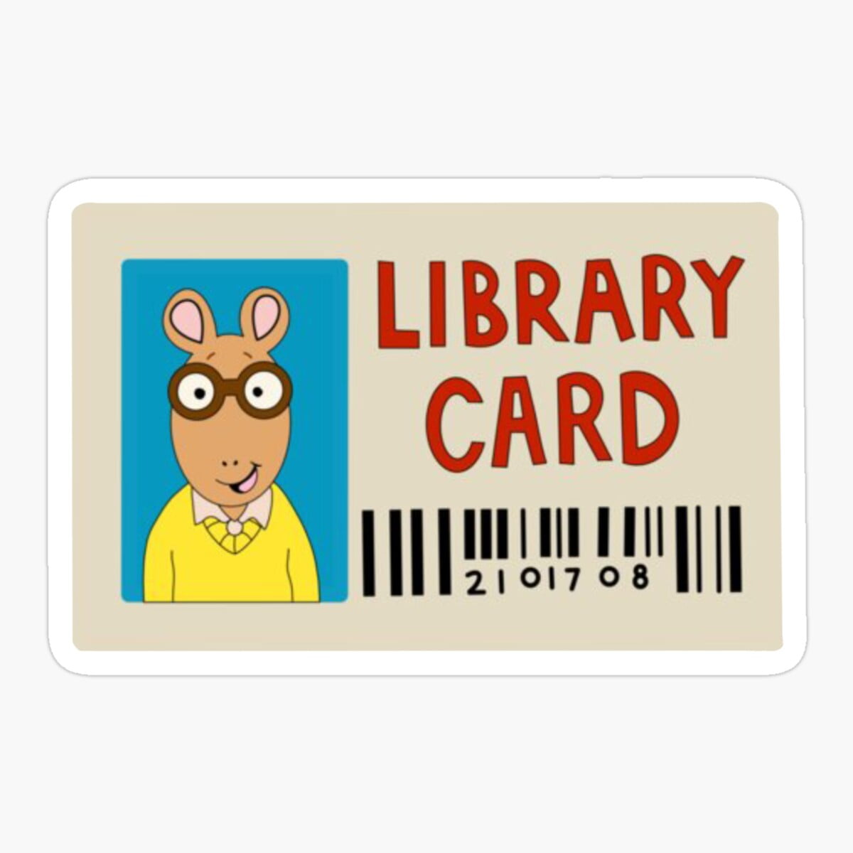 Maneki Library Card Sticker, Phone Decal Water Bottle Stickers Car ...