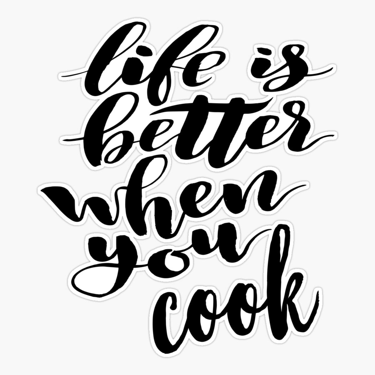 Maneki Lie Is Better When You Cook. I Love Cooking. Oodie. Sticker ...