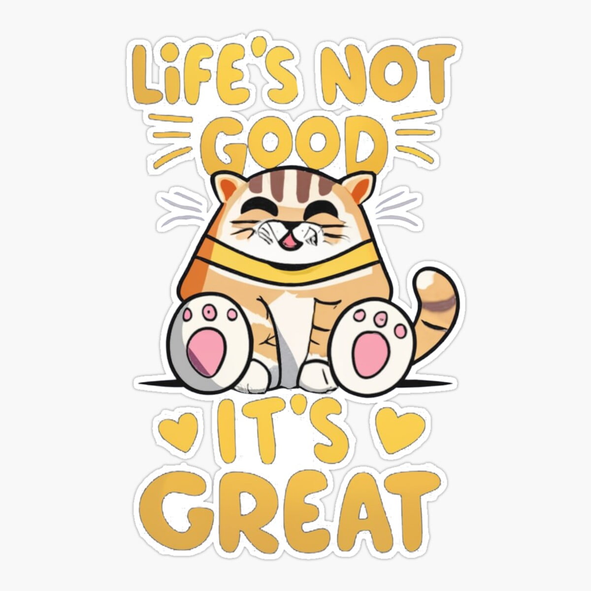 Maneki Lie'S Not Good, It'S Great Sticker, Phone Decal Water Bottle ...