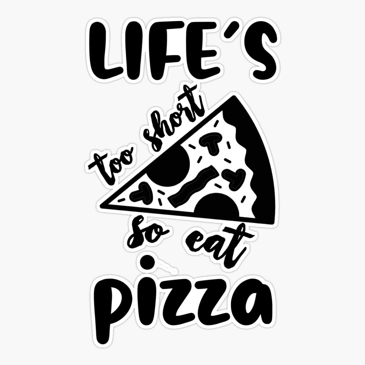 Maneki Lie'S Too Short So Eat , Love Cut Ile, Lover, Eat Quote Cut Ile ...