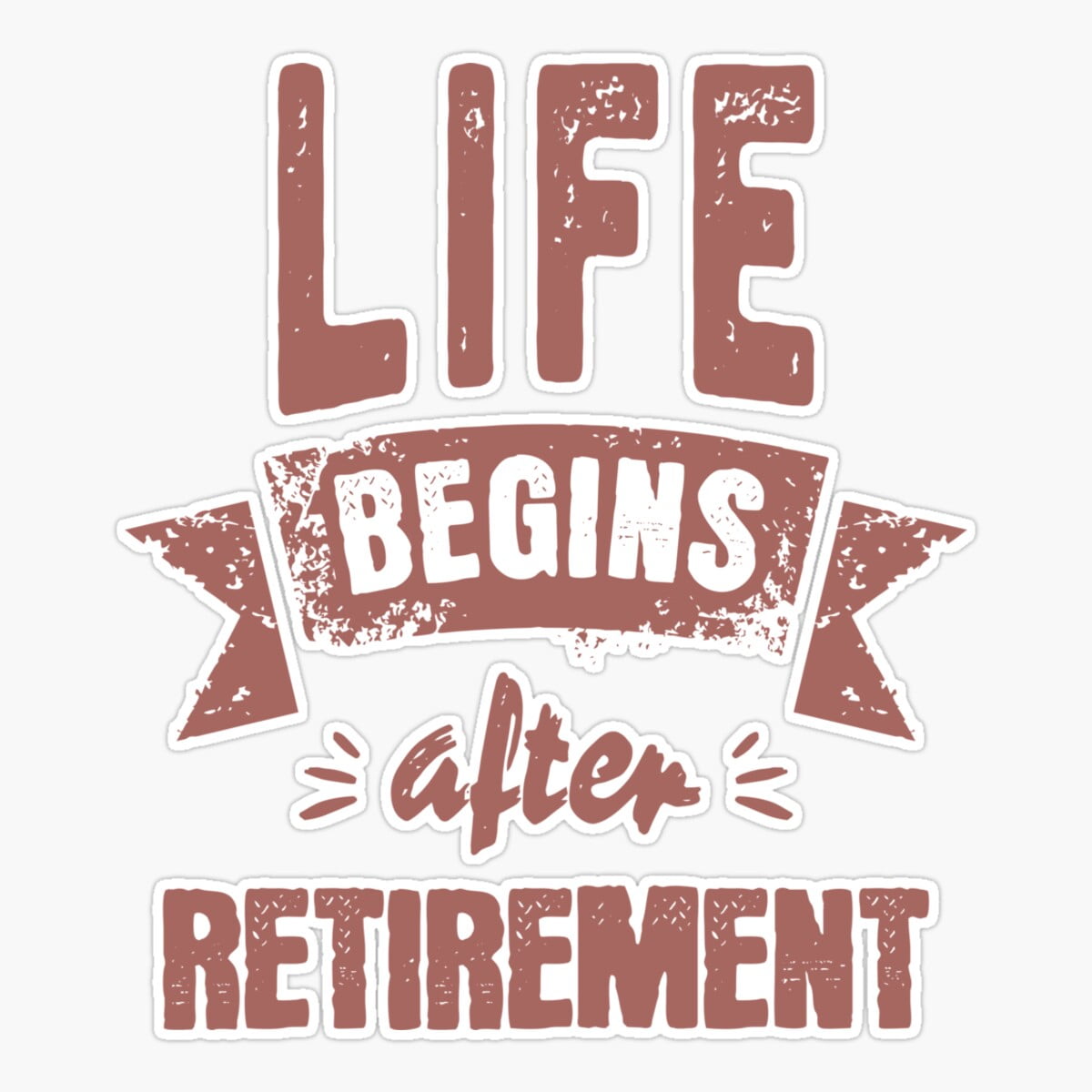 Maneki Life Begins After Retirement Funny Retirement Er, Phone Decal ...