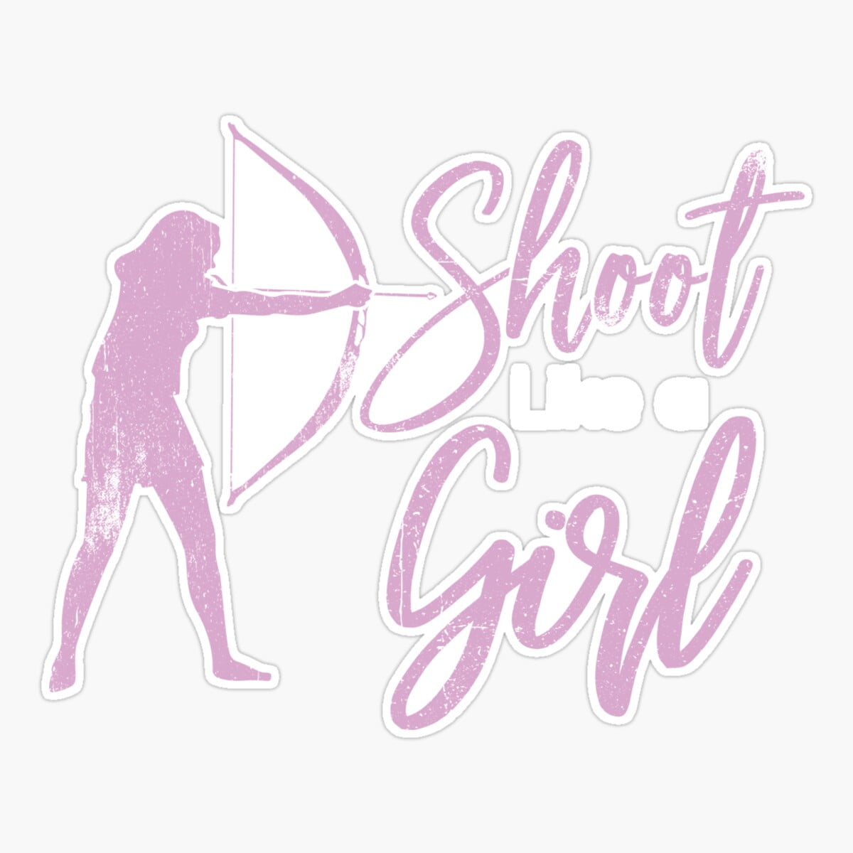 Maneki Like A Girl Archery Woman Archer Bowhunting Git Gear er ...