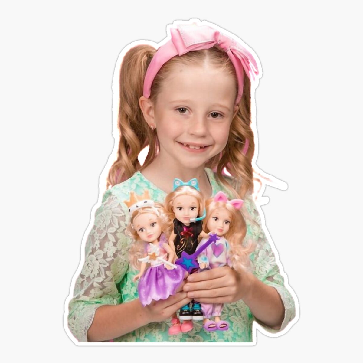 Maneki Like Nastya Play Sticker, Phone Decal Water Bottle Stickers Car ...